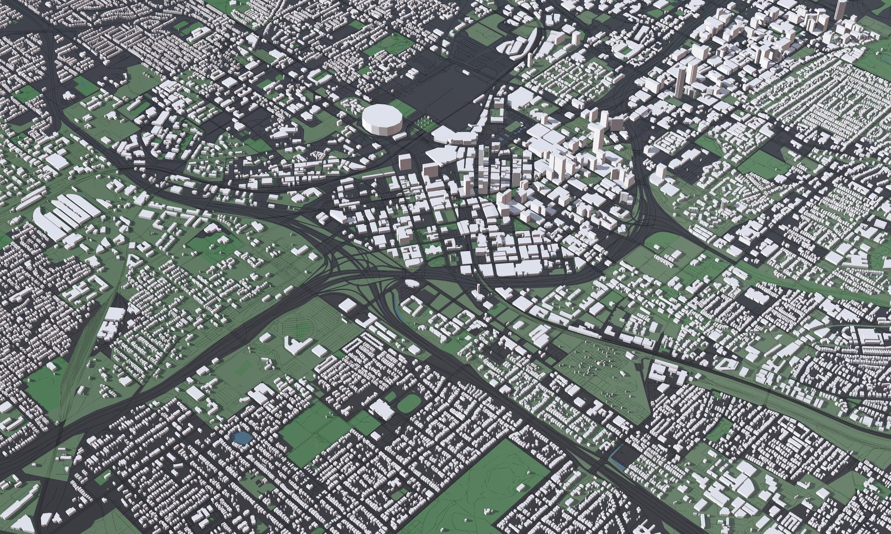 3D Atlanta USA - Mass Buildings Model - TurboSquid 2080519