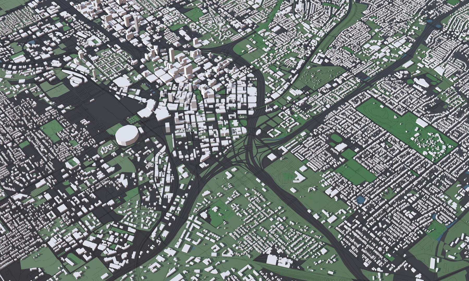 3D Atlanta USA - Mass Buildings Model - TurboSquid 2080519