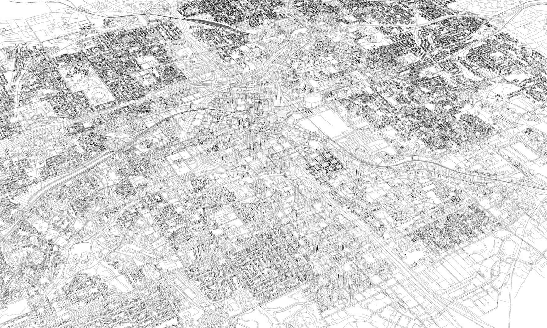 3D Atlanta USA - Mass Buildings Model - TurboSquid 2080519