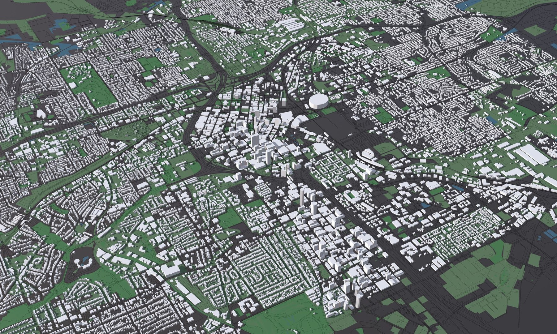 3D Atlanta USA - Mass Buildings Model - TurboSquid 2080519