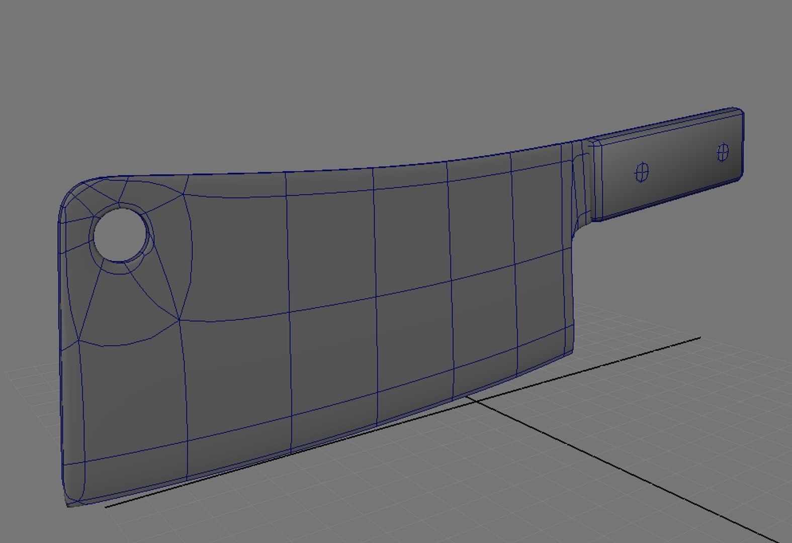 3d Butcher Knife Model