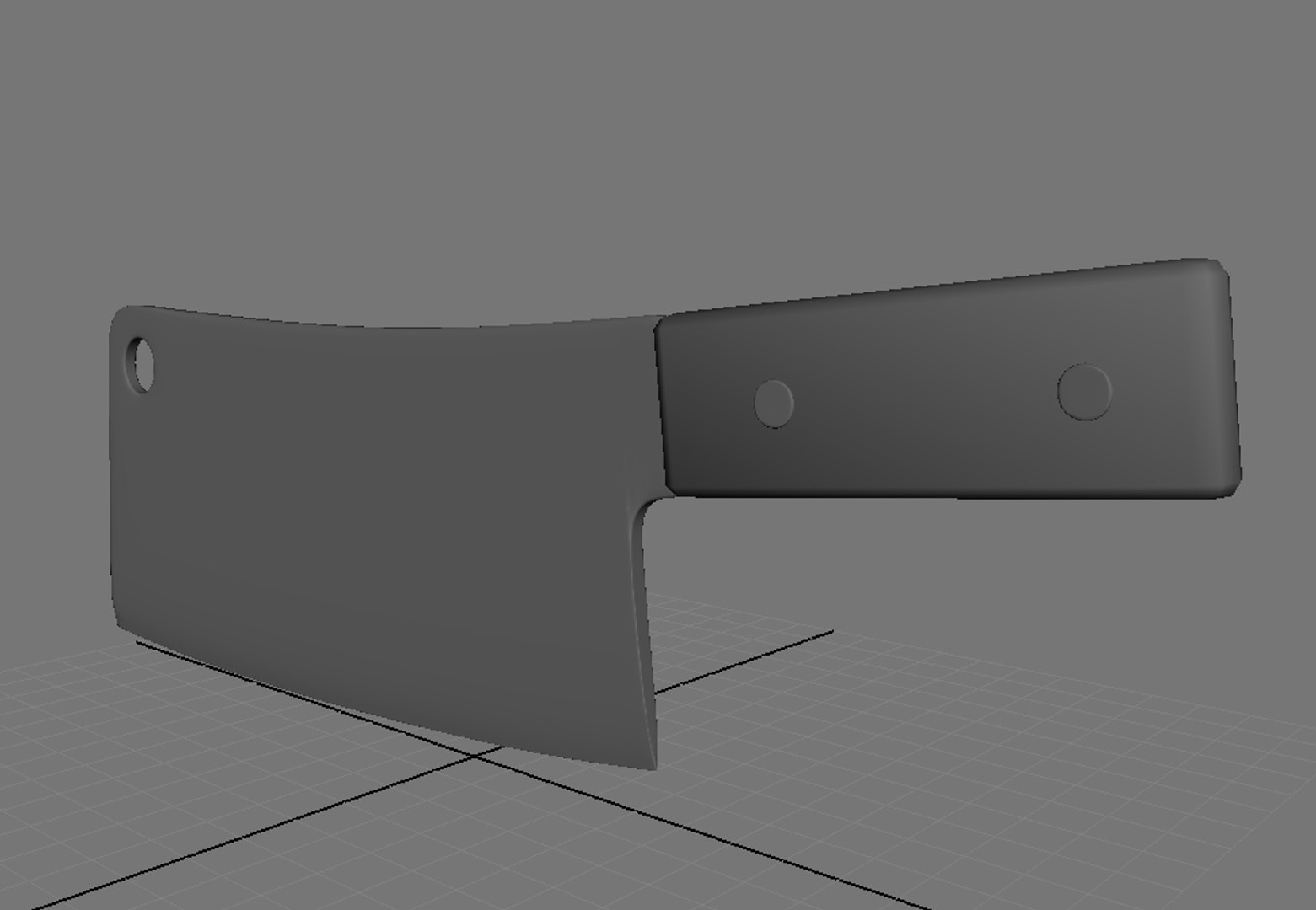 3d Butcher Knife Model