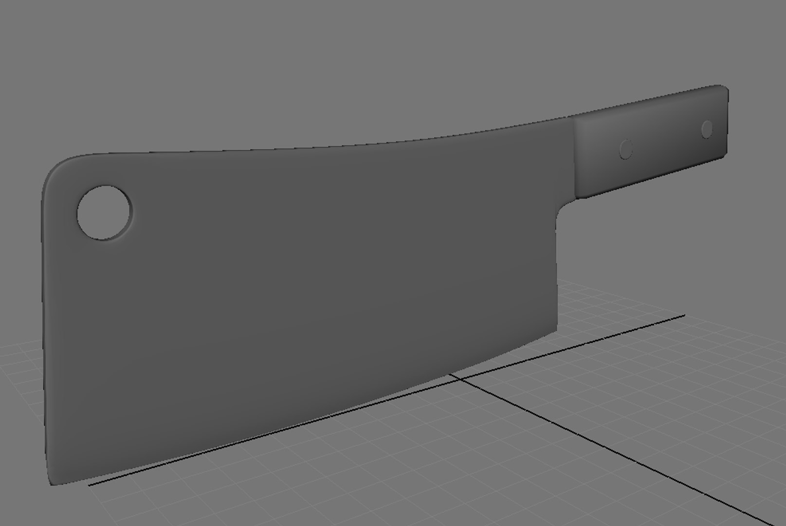 3d Butcher Knife Model