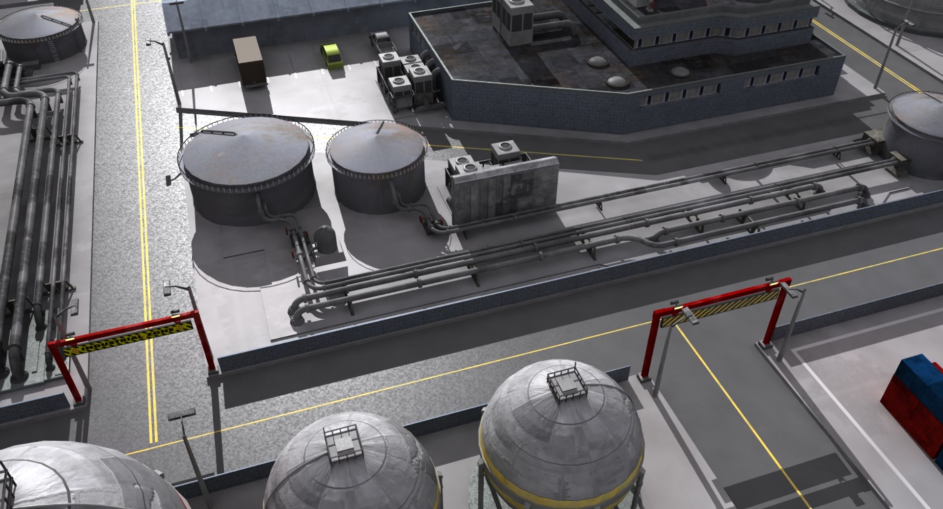 3d Modern Industrial Complex City
