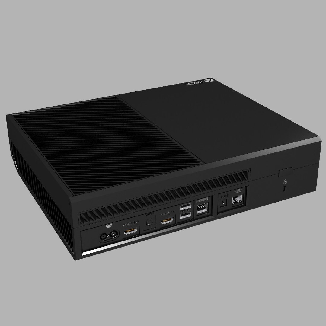 3d Model Microsoft Xbox Console Games