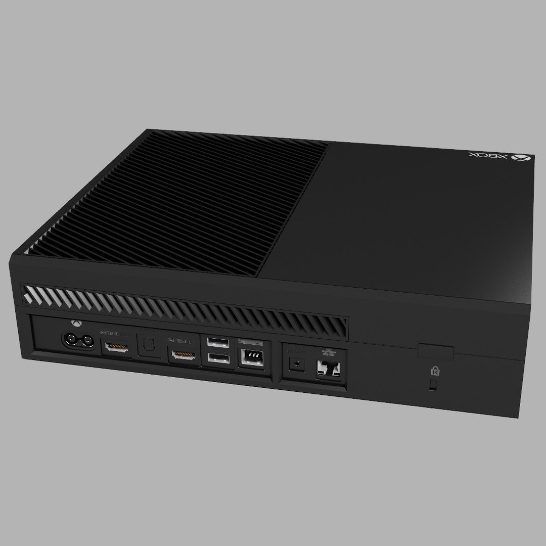 3d Model Microsoft Xbox Console Games