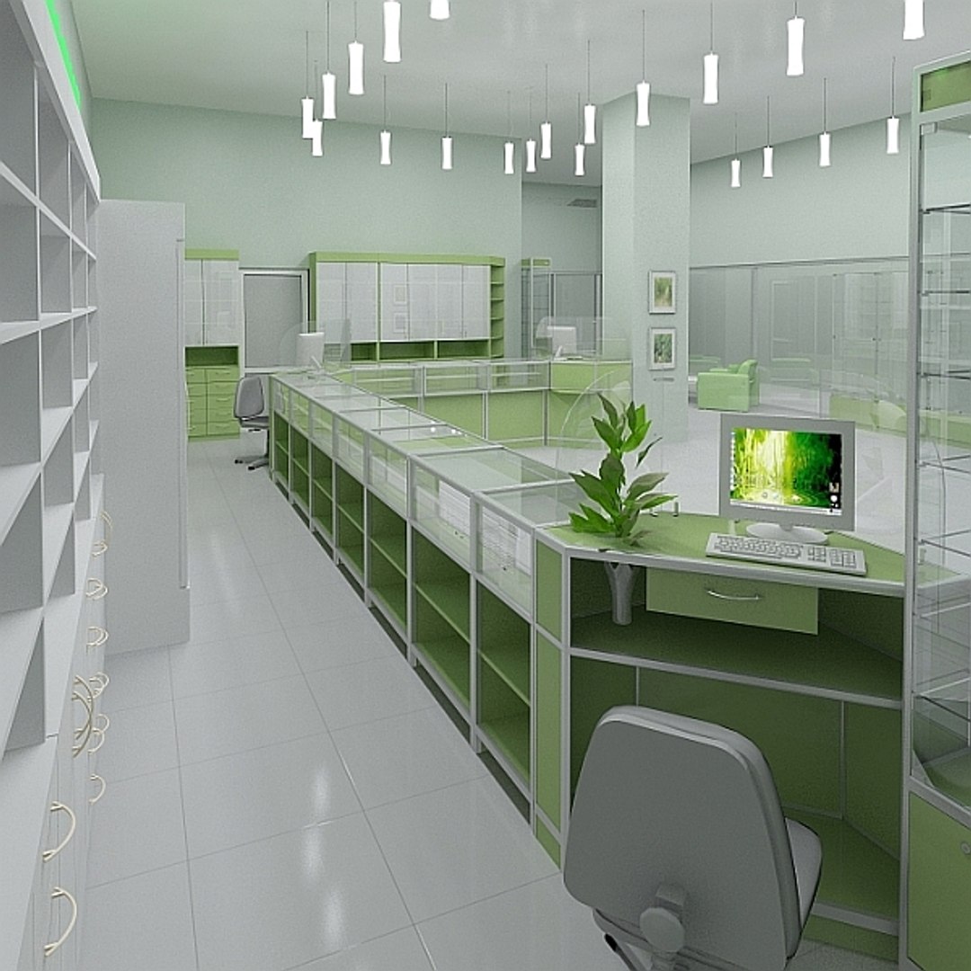 3d Model Modern Shop