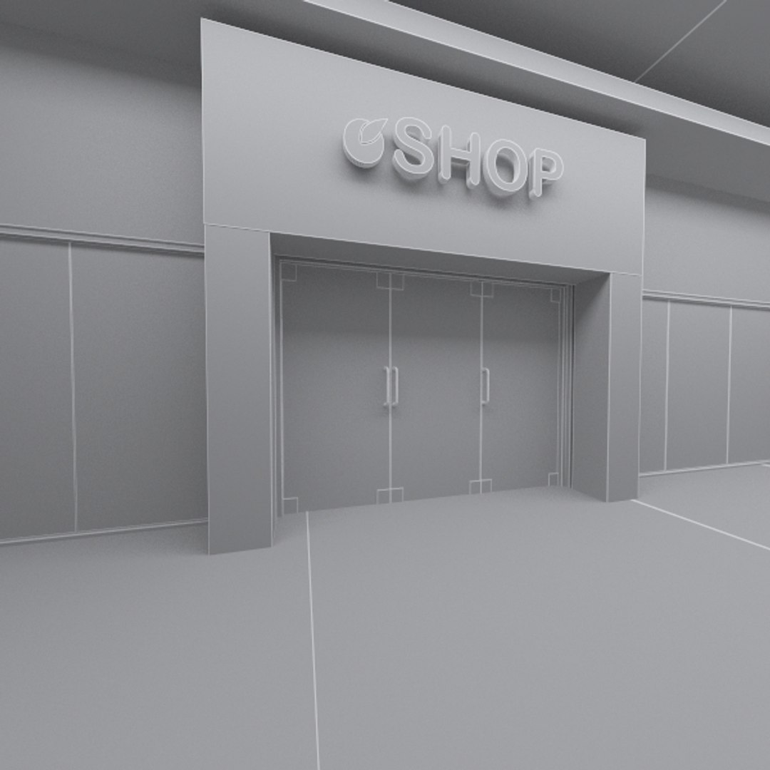 3d Model Modern Shop
