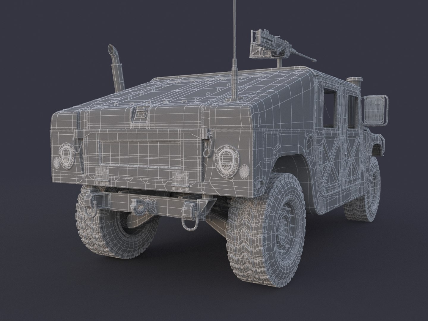 3D Humvee Truck Vehicle - TurboSquid 1645583