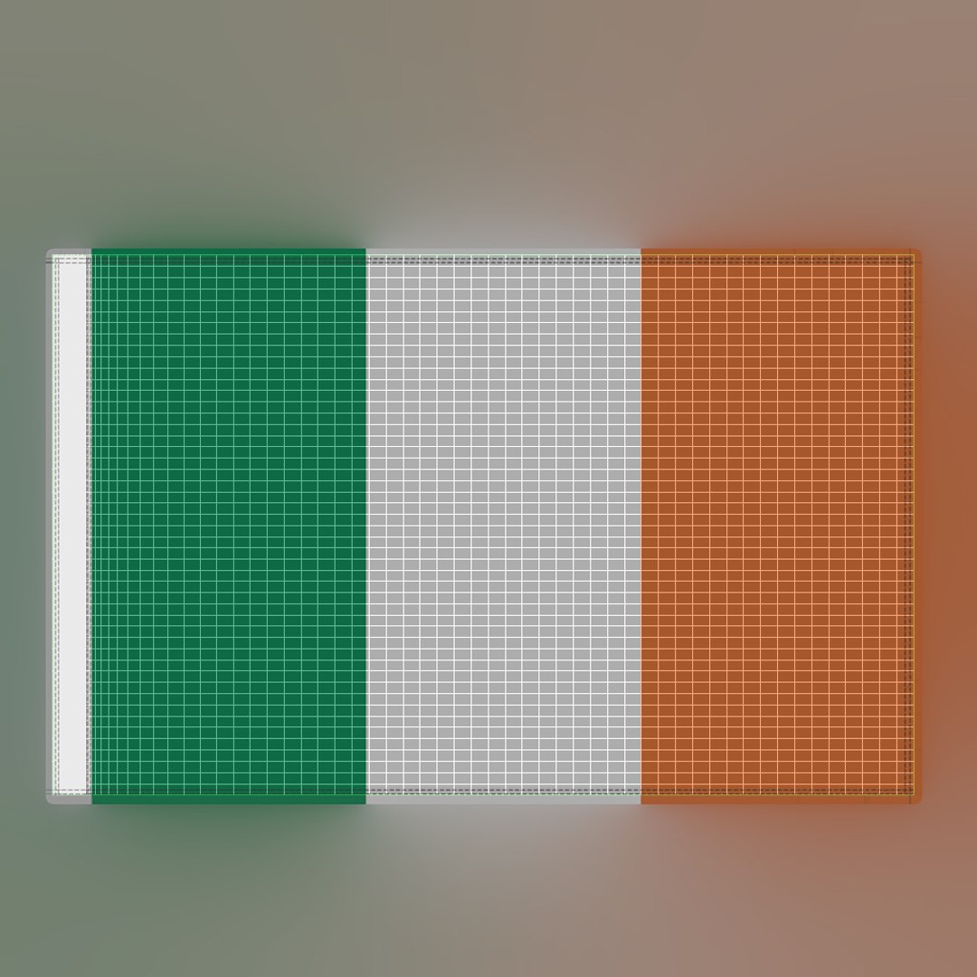 3D Animated Ireland Flag - TurboSquid 1797693