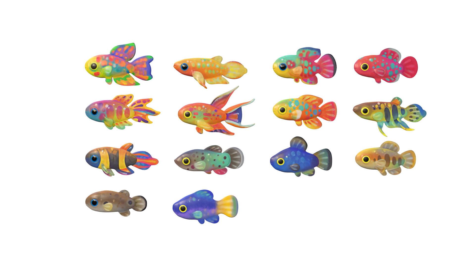 Colorful Fish Collection 3D Model - TurboSquid 2025210