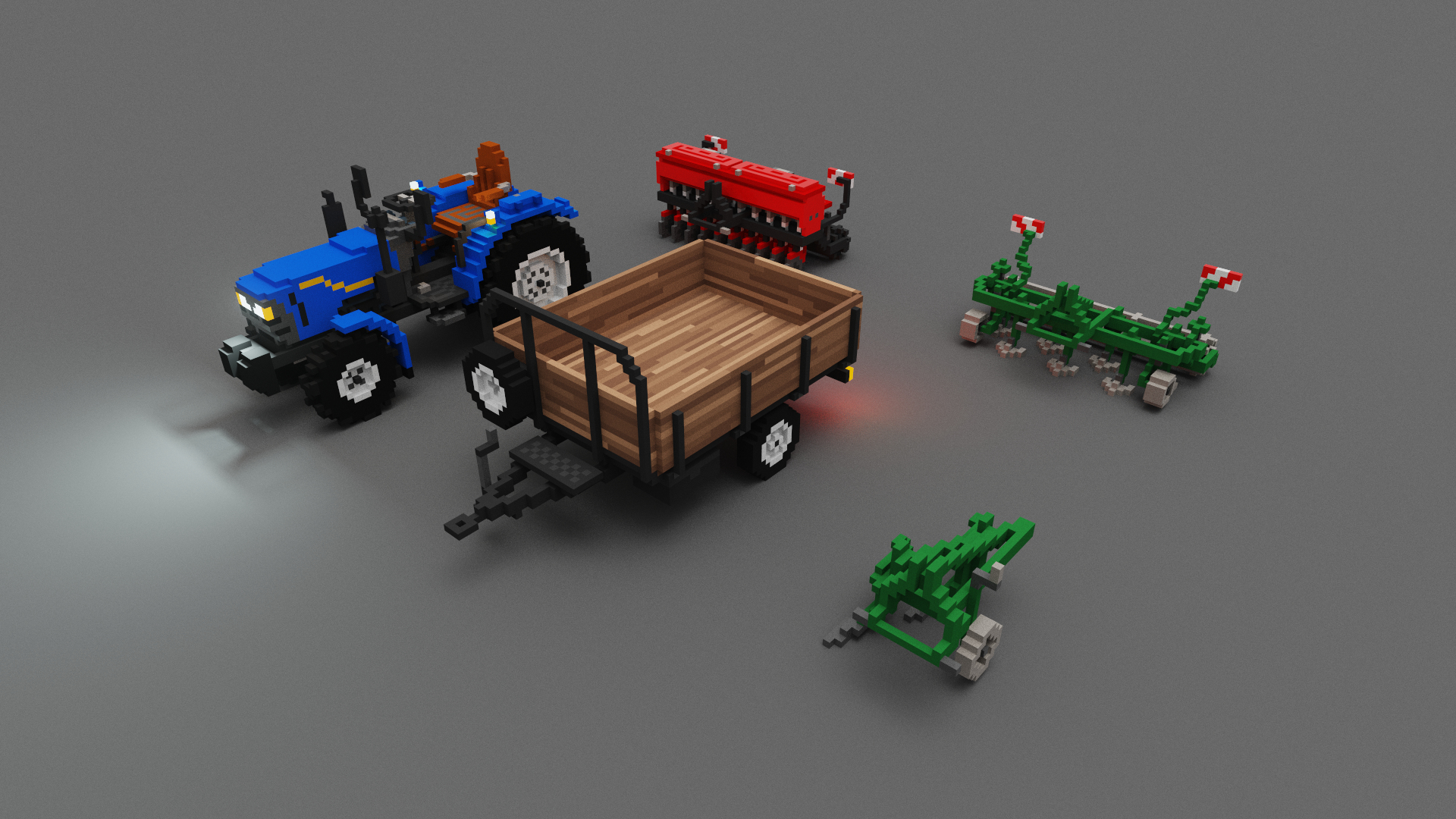 Free 3D Voxel Agricultural Machinery Pack - TurboSquid 1701781