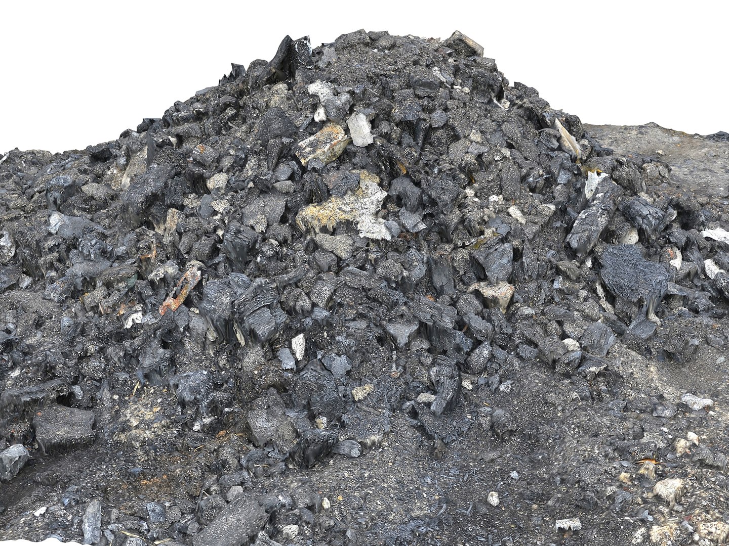 Burned Ground Rubble 3D Model - TurboSquid 1578942