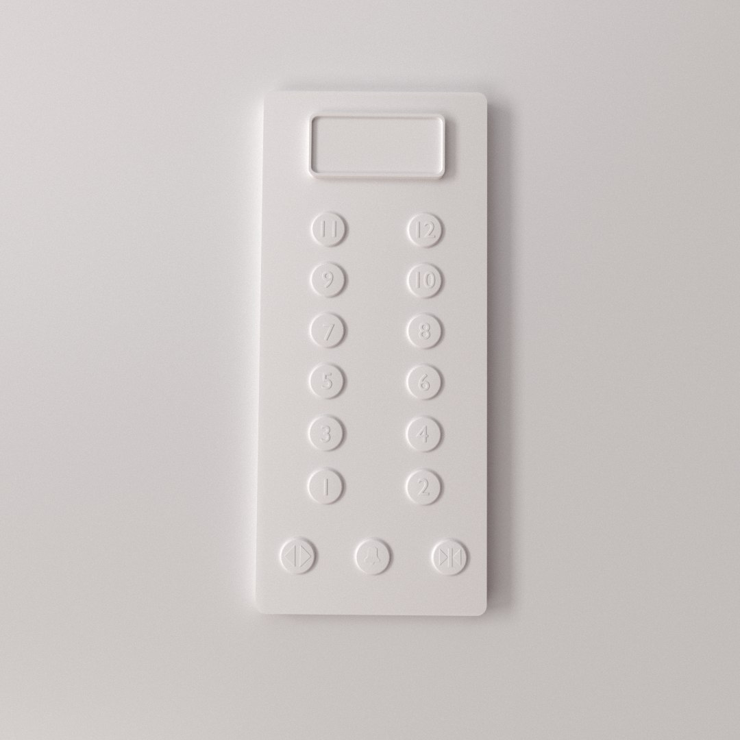 3D Elevator Panel Model - TurboSquid 1802901