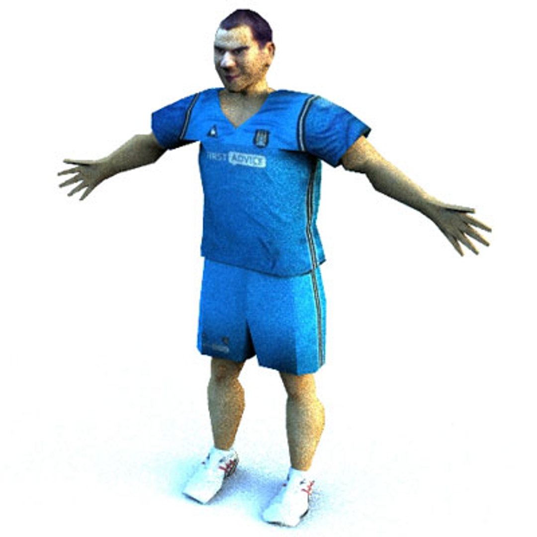 Human Male Player 3d Model