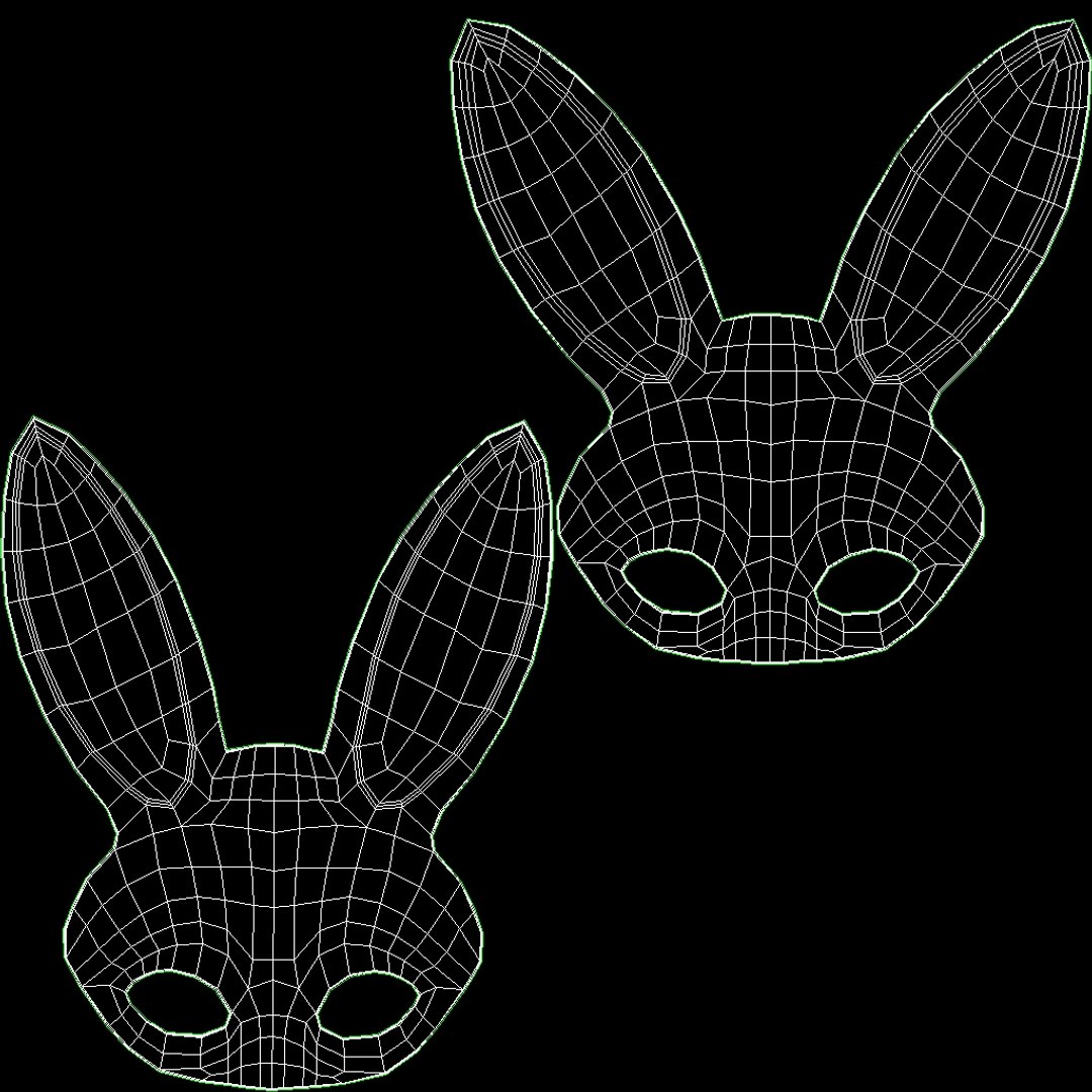 Rabbit Mask 3D Model - TurboSquid 1978840