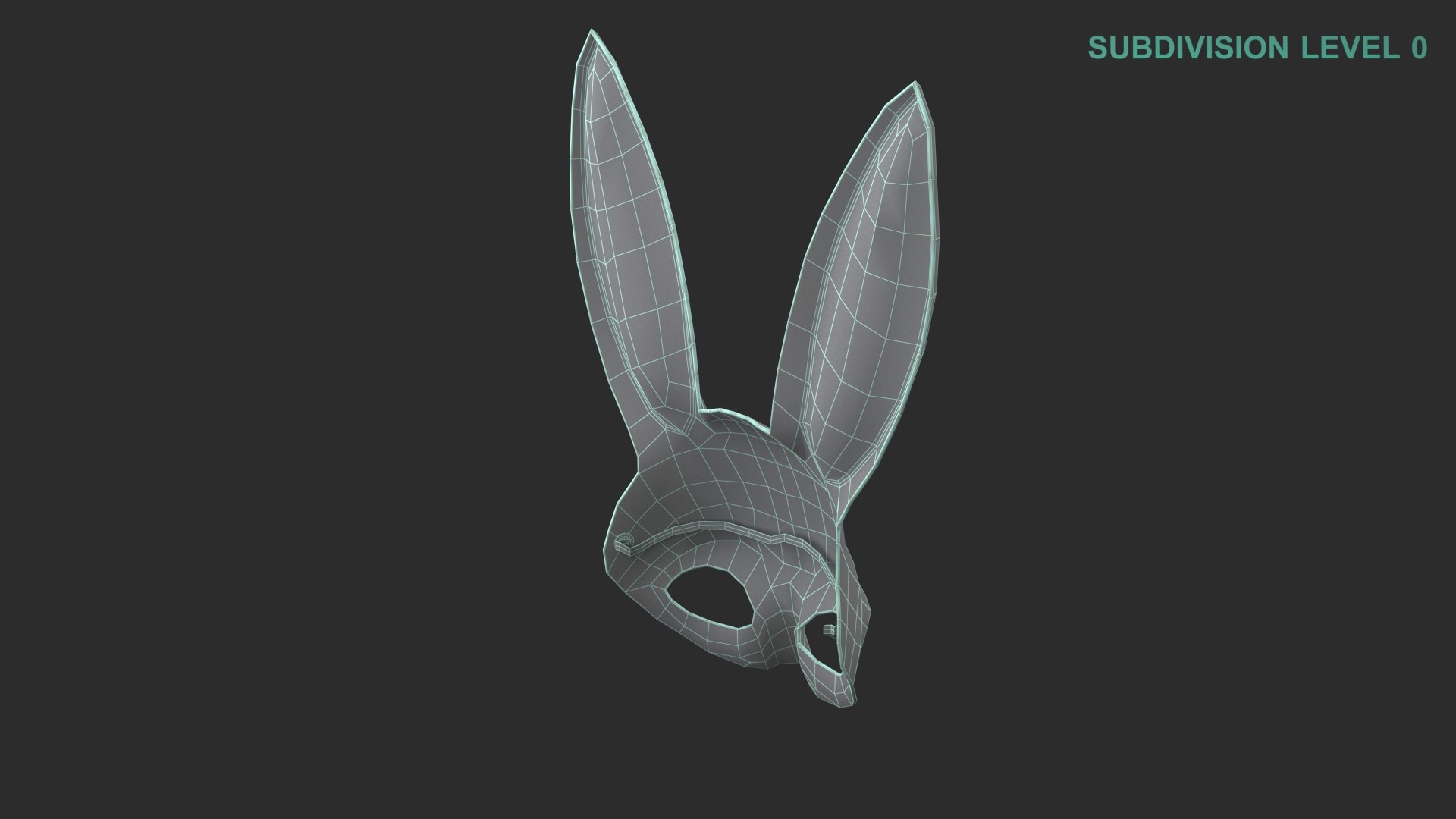 Rabbit Mask 3D Model - TurboSquid 1978840