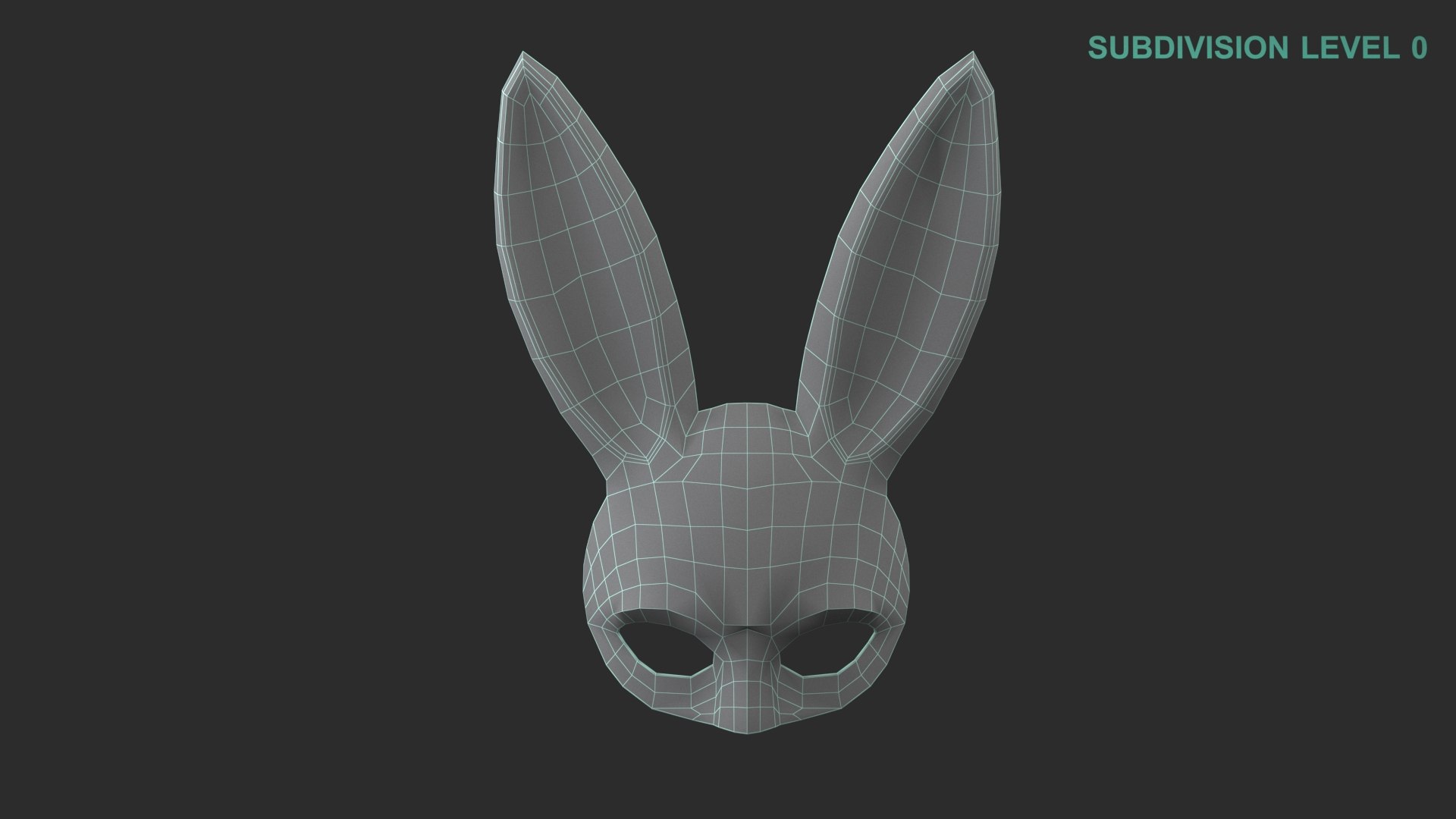 Rabbit Mask 3D Model - TurboSquid 1978840