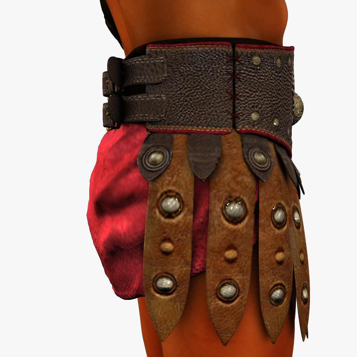3d model roman gladiator armor set