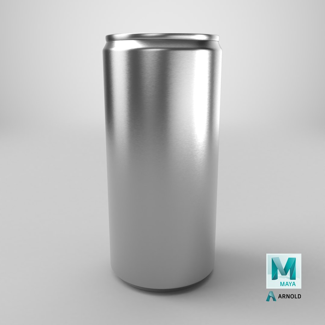 3D Slim Aluminum Can 200ML Model - TurboSquid 2171038
