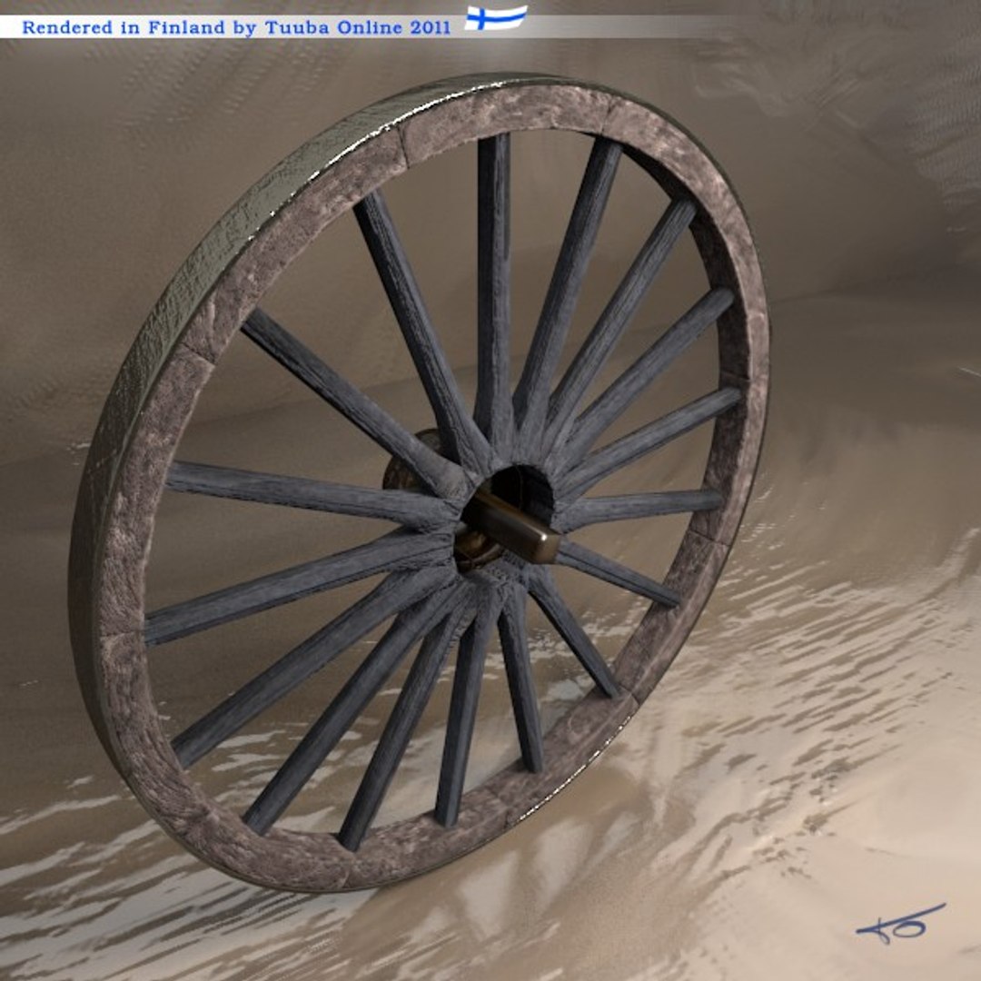 3d Model Cart Wheel