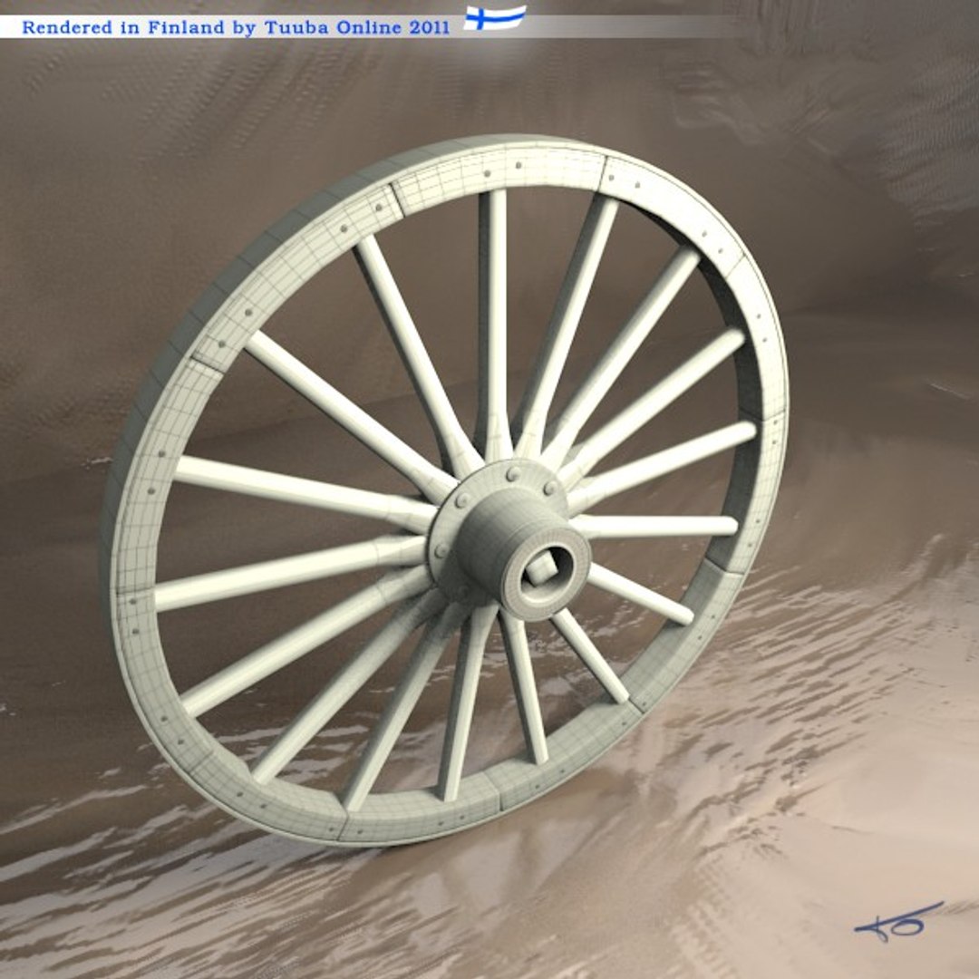 3d Model Cart Wheel