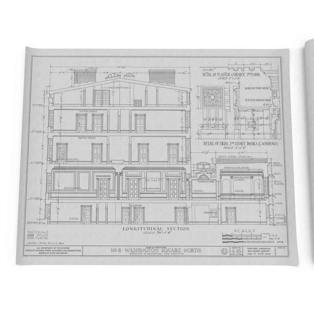house blueprints set 3d model