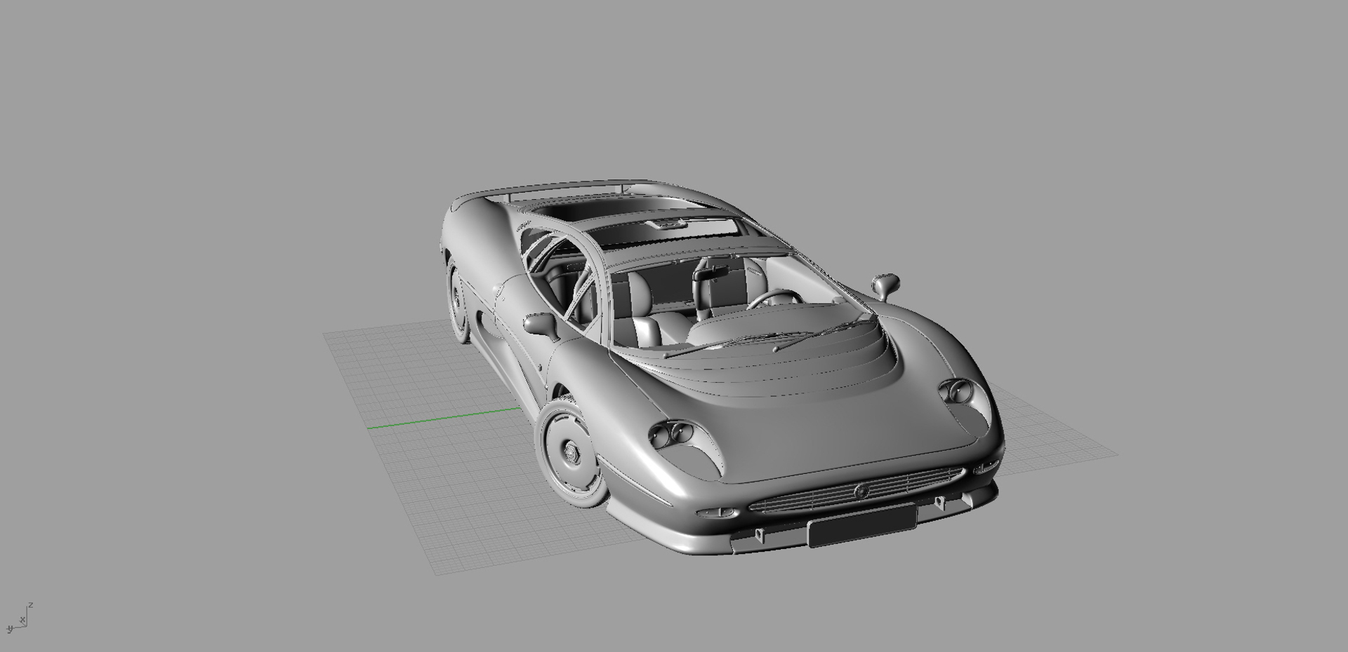 Xj220 1992 3d Model