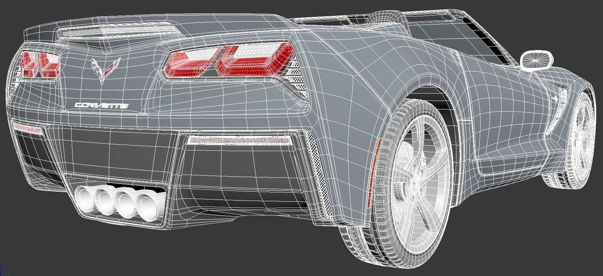 Chevrolet Corvette C7 Stingray Convertible 2014 3D Model - TurboSquid ...