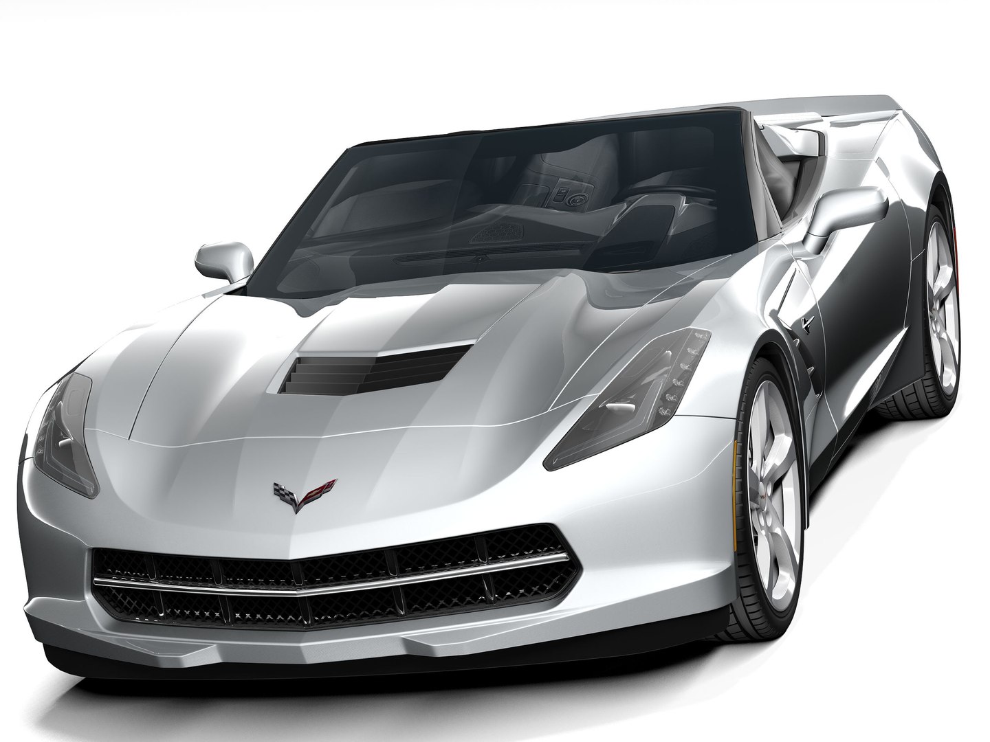 Chevrolet Corvette C7 Stingray Convertible 2014 3D Model - TurboSquid ...