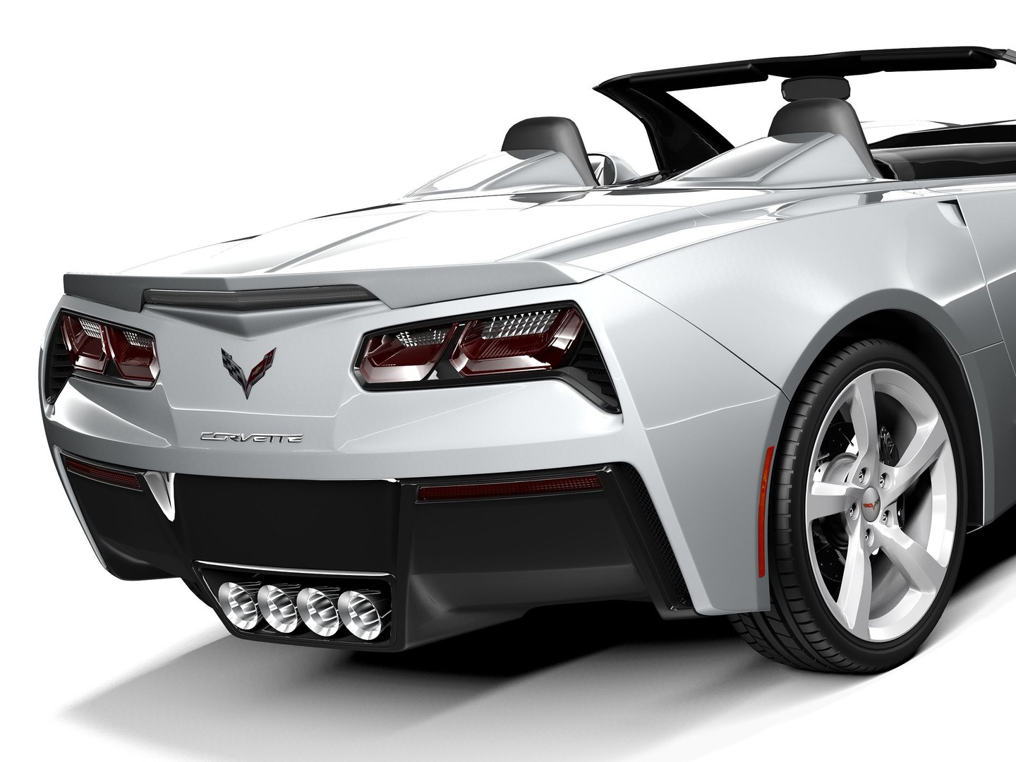 Chevrolet Corvette C7 Stingray Convertible 2014 3D Model - TurboSquid ...