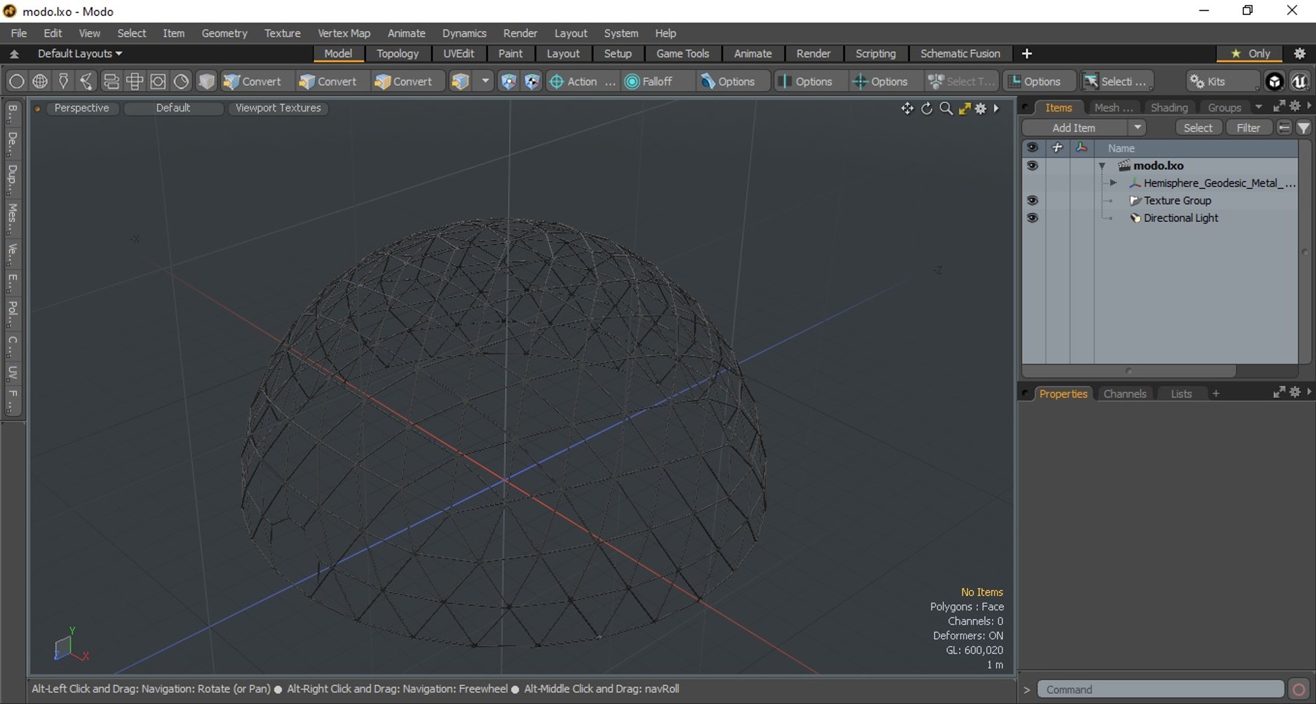 Hemisphere Geodesic Metal Construction Model - TurboSquid 2247434