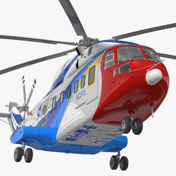 3D avicopter ac313 civilian helicopter - TurboSquid 1474062