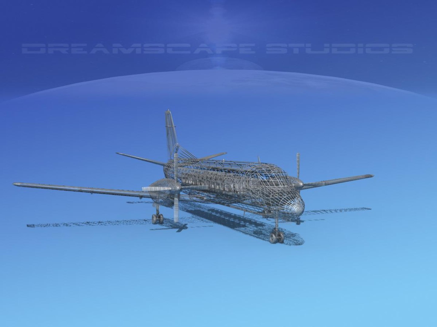 3d model cockpit saab