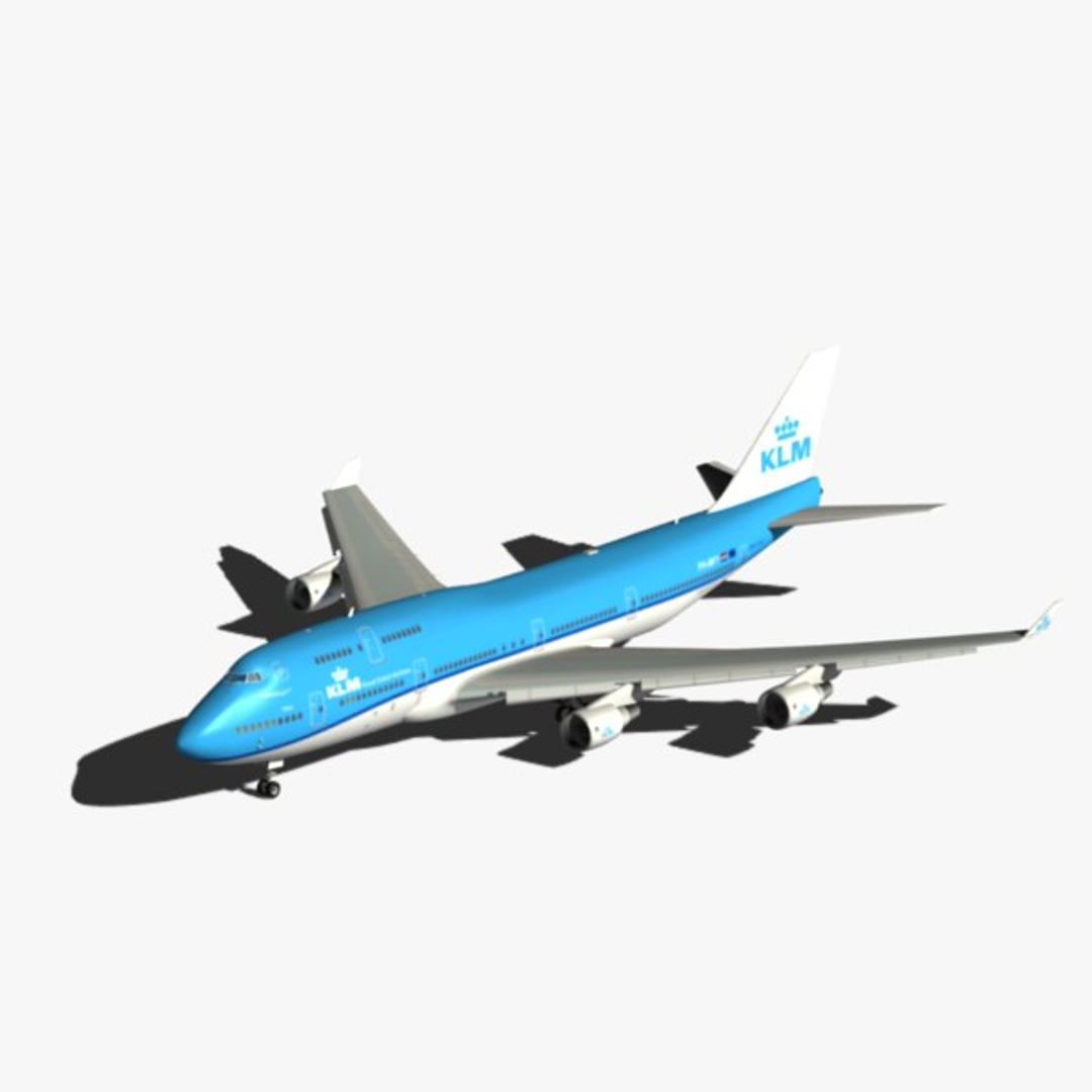 3d Model Boeing 747-400 Klm