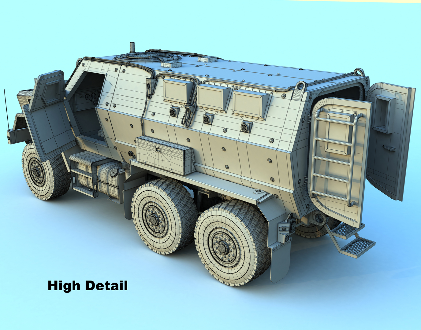 modelo 3d Caiman v2 mrap vehículo - TurboSquid 612101