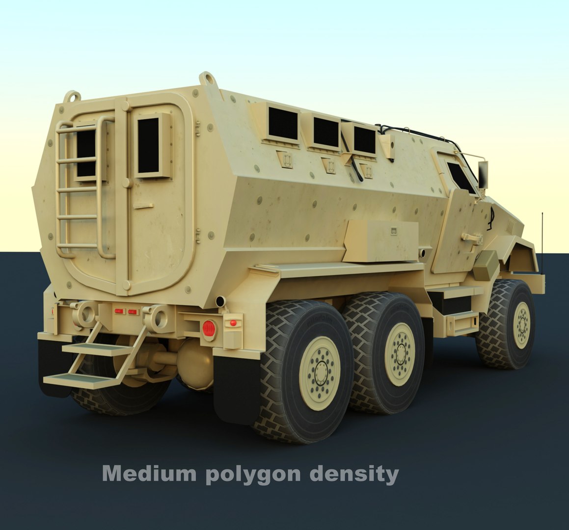 caiman mrap vehicle 3d max