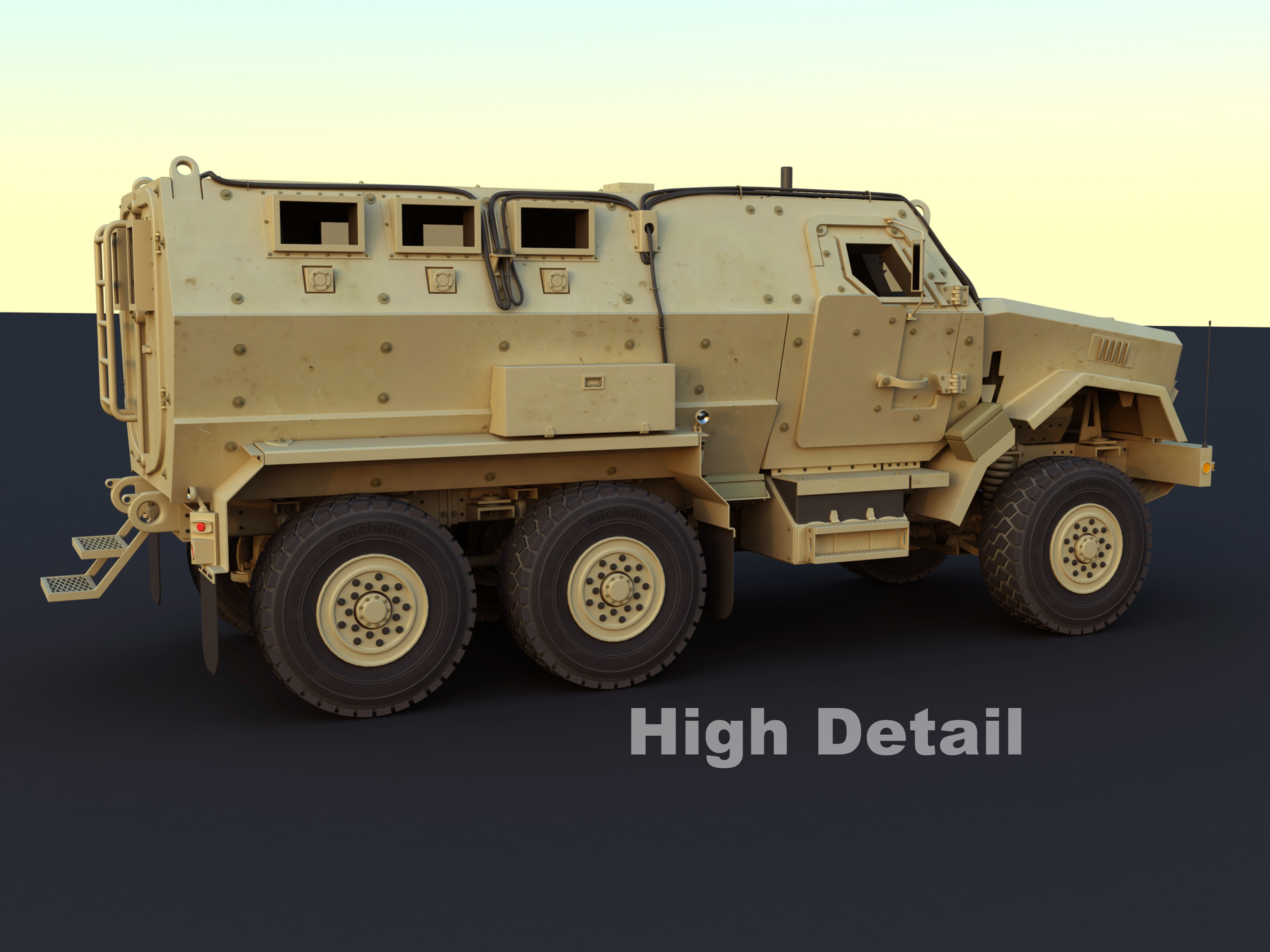 modelo 3d Caiman v2 mrap vehículo - TurboSquid 612101