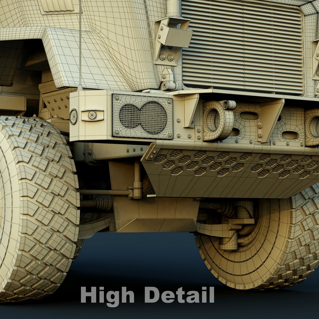caiman mrap vehicle 3d max