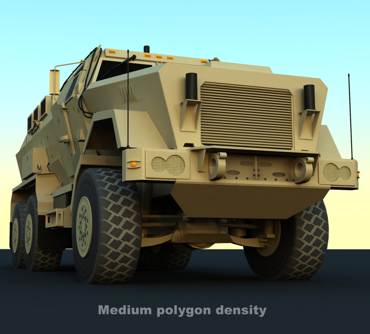 caiman mrap vehicle 3d max