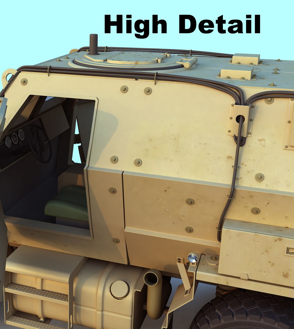 Caiman Mrap Vehicle 3d Max