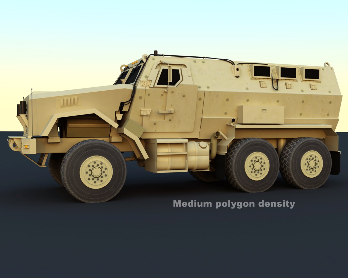 caiman mrap vehicle 3d max