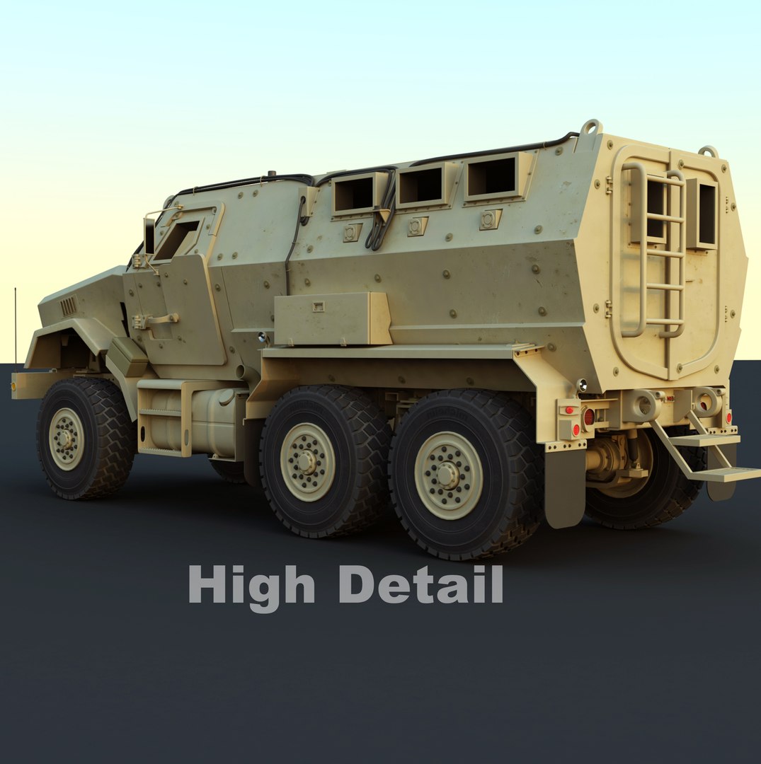 Caiman Mrap Vehicle 3d Max