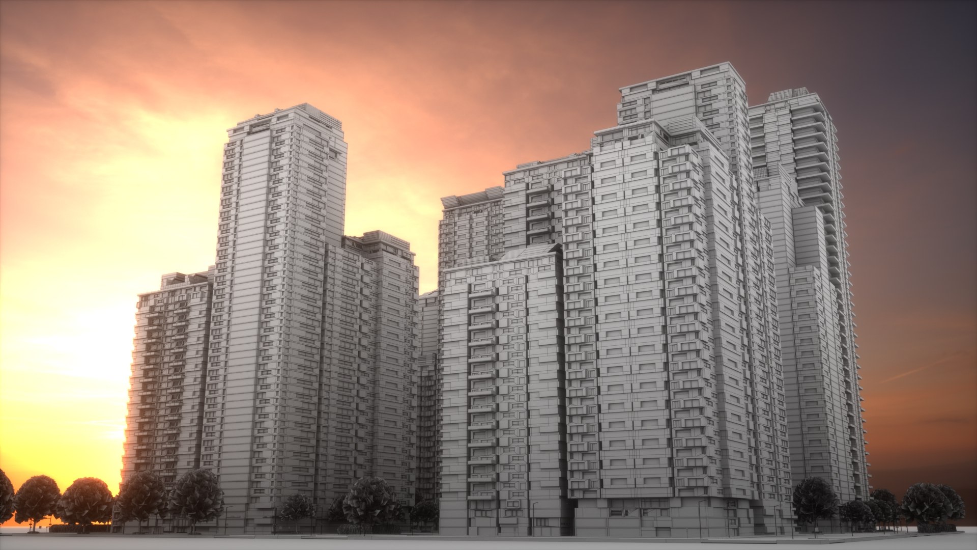 City Block Type A18 3D Model - TurboSquid 2091267