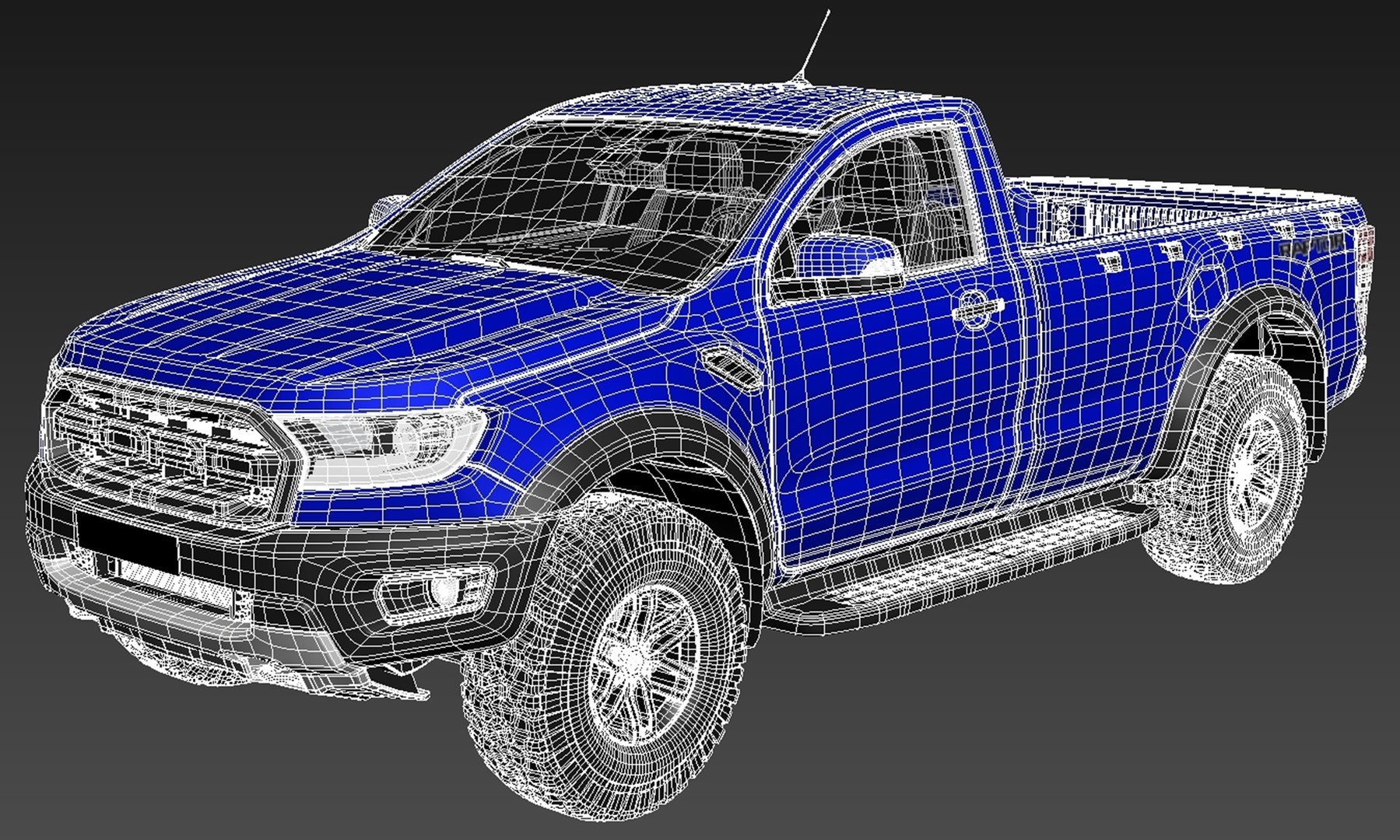 3D Ford Ranger Raptor Single Cab 2019 - TurboSquid 2224223