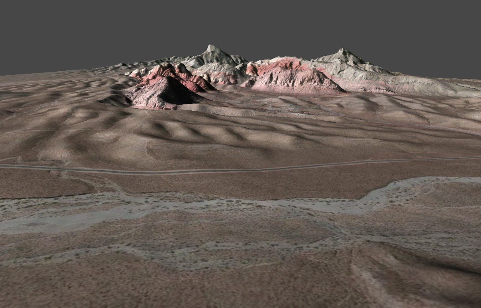 3d Model Realistic Red Rock Canyon