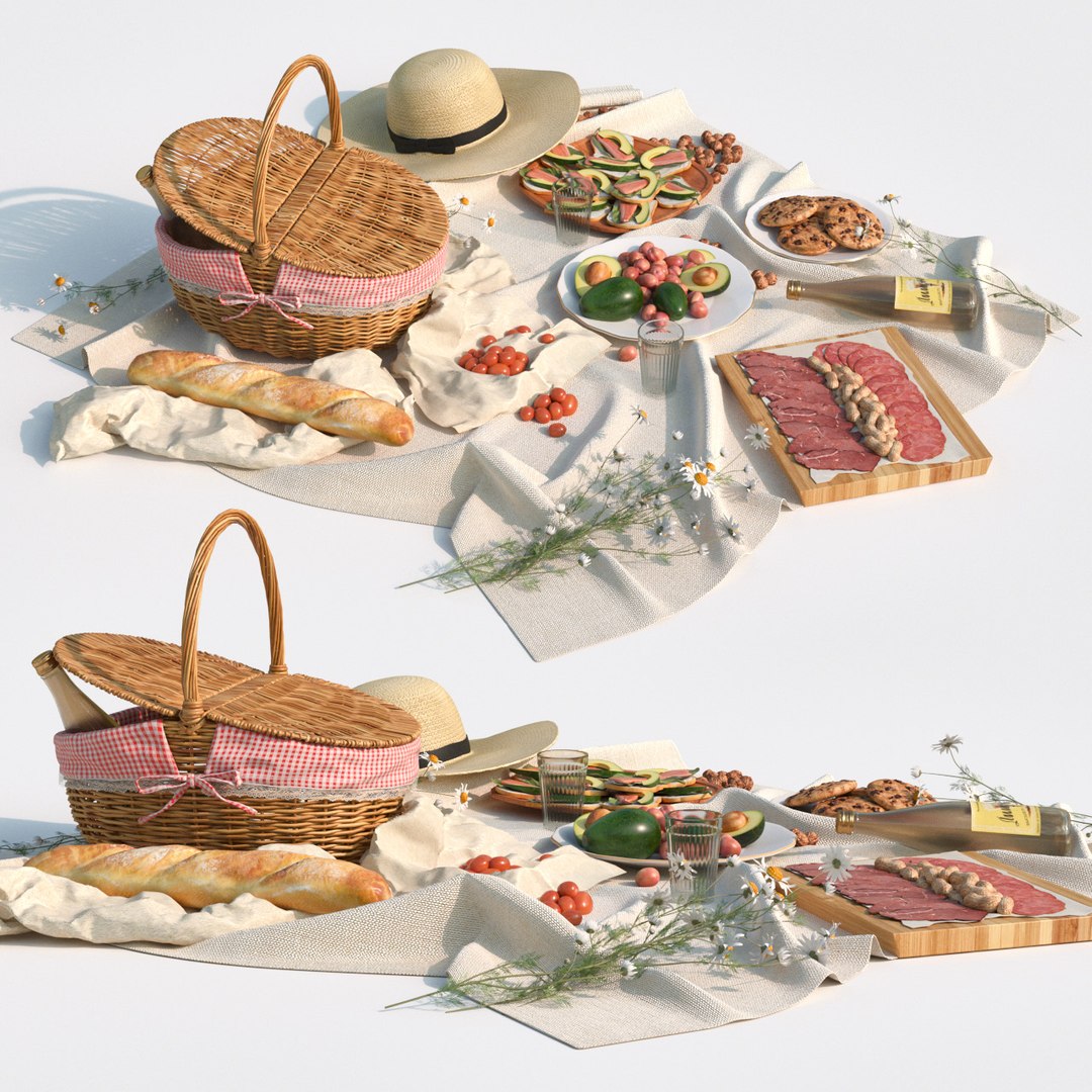 Basket Fruit Food 3D - TurboSquid 1438553