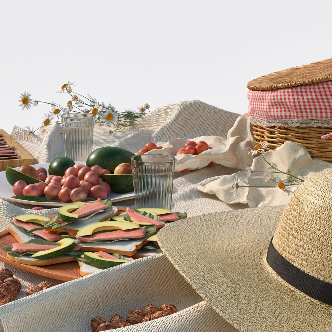 Basket Fruit Food 3D - TurboSquid 1438553