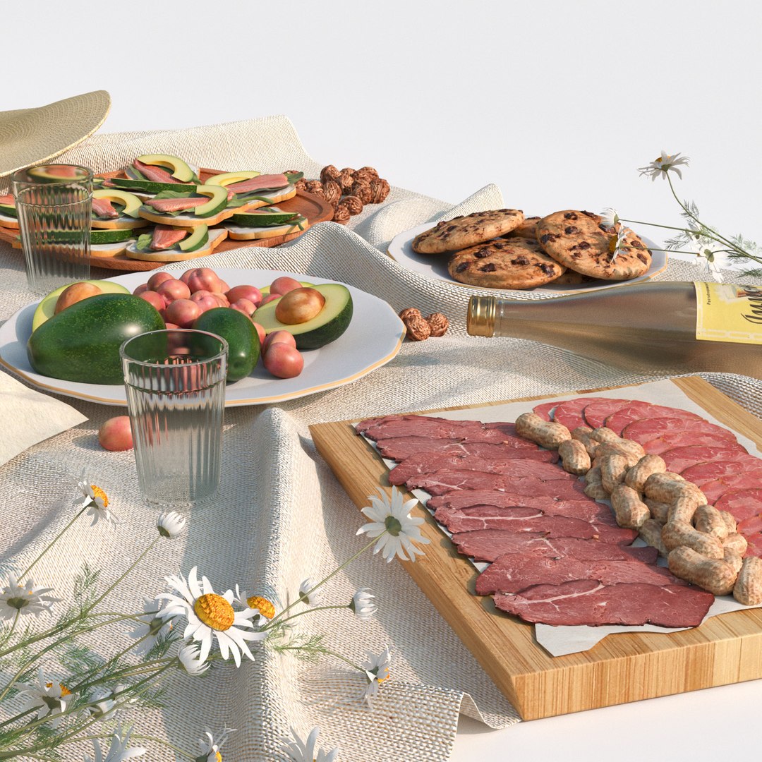 Basket Fruit Food 3D - TurboSquid 1438553