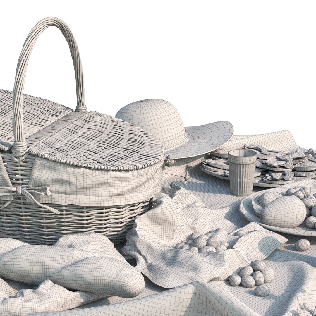 Basket Fruit Food 3D - TurboSquid 1438553